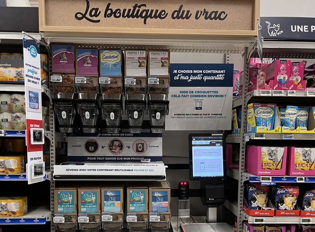 Le vrac aussi pour les petfood chez Carrefour