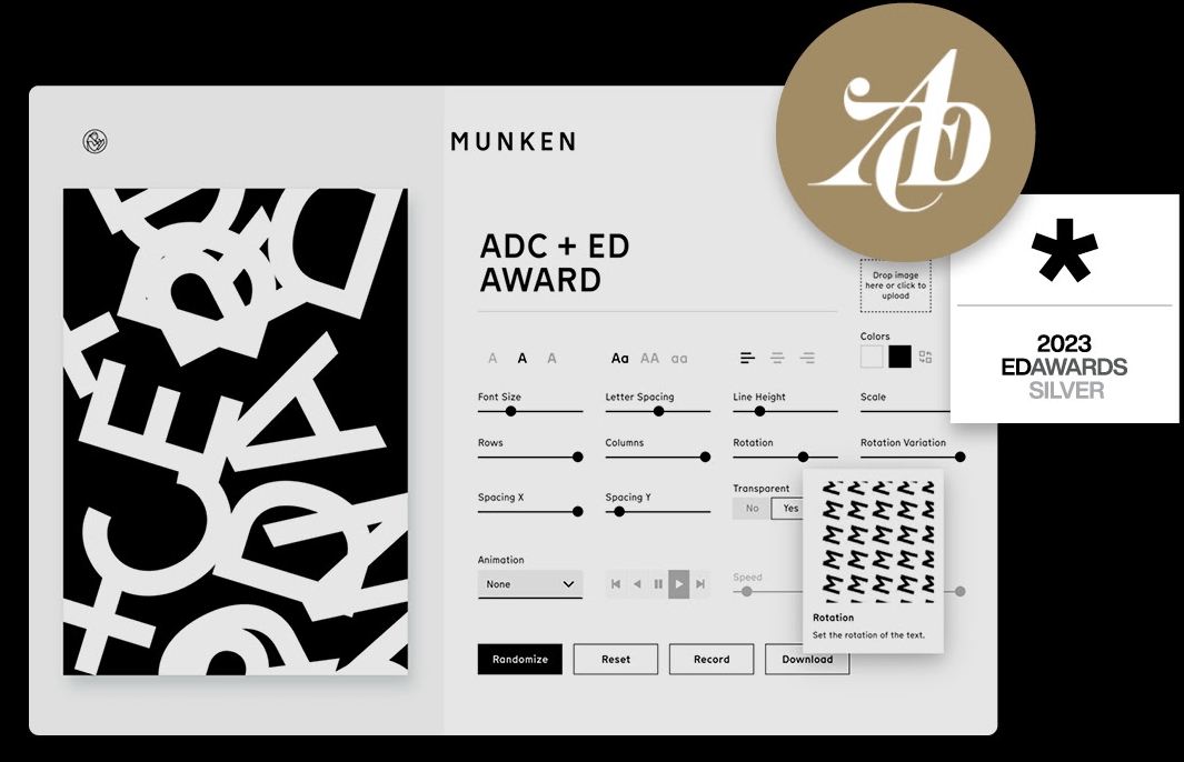 Munken Creator, primé pour son design