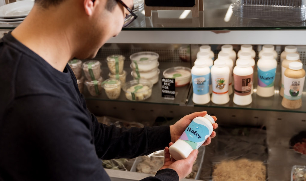 La bouteille en fibre moulée version